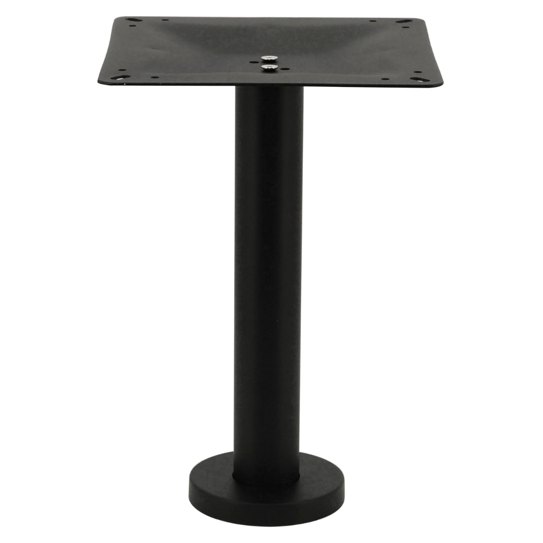 Bolt-In Steel Coffee Table Base in Matte Black with Round Pole | Cafe ...