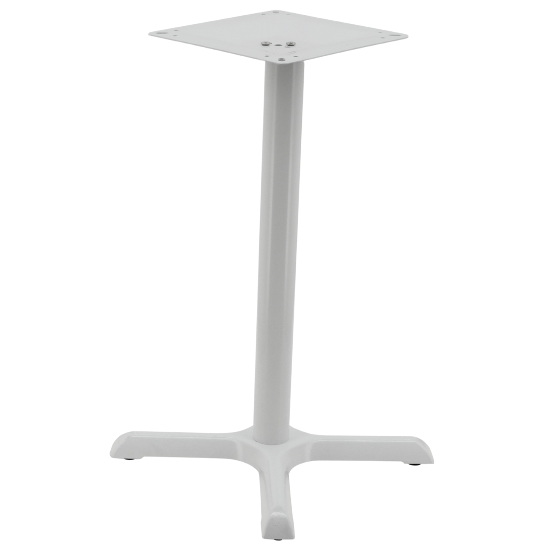 Maxwell Dining Table Base in Gloss White with Round Gloss White Pole ...