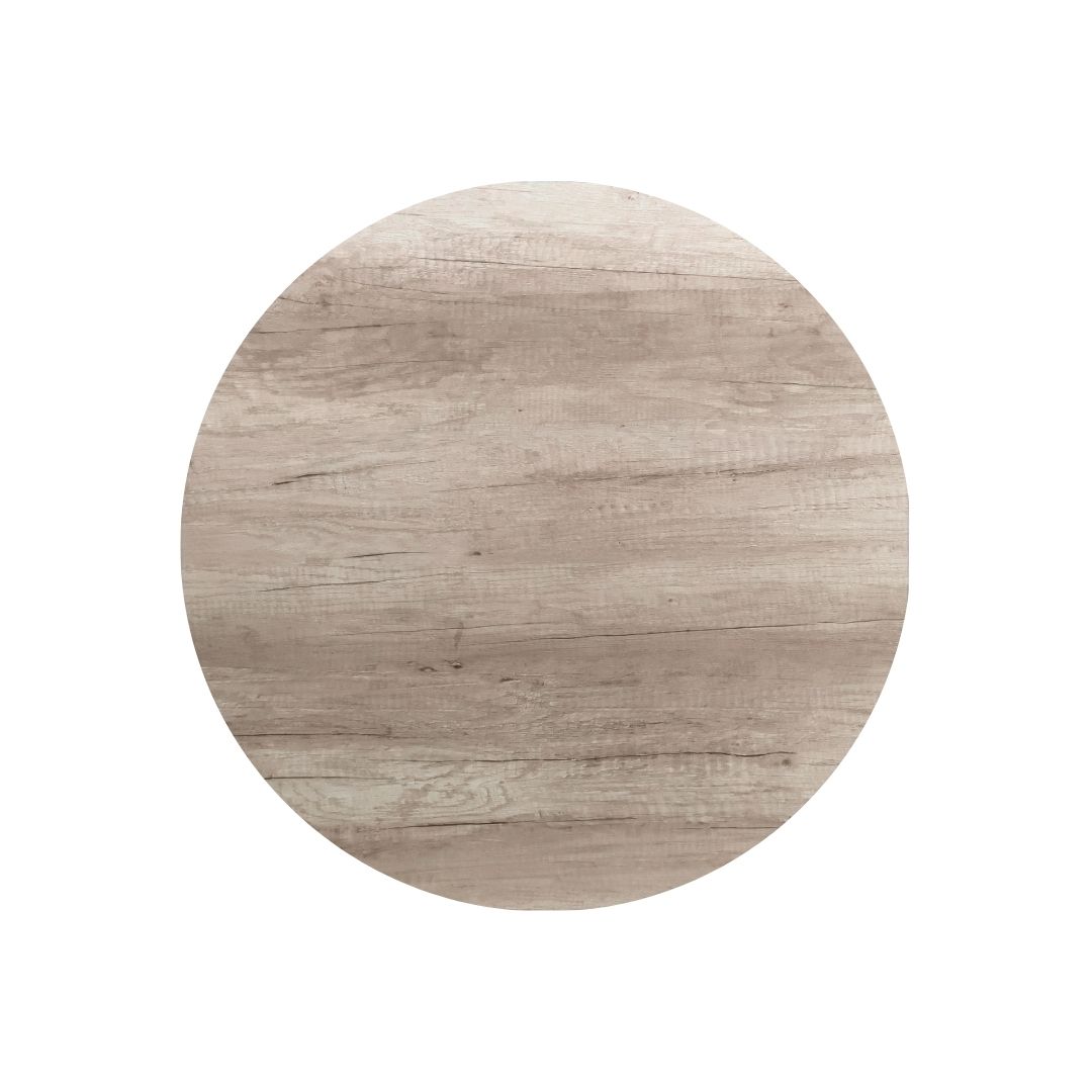 Oak Round 600mm Compact Table Top | Cafe Furniture Brisbane